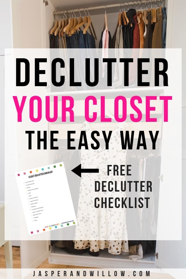 How To Declutter Your Clothes The Easy Way Free Closet Declutter